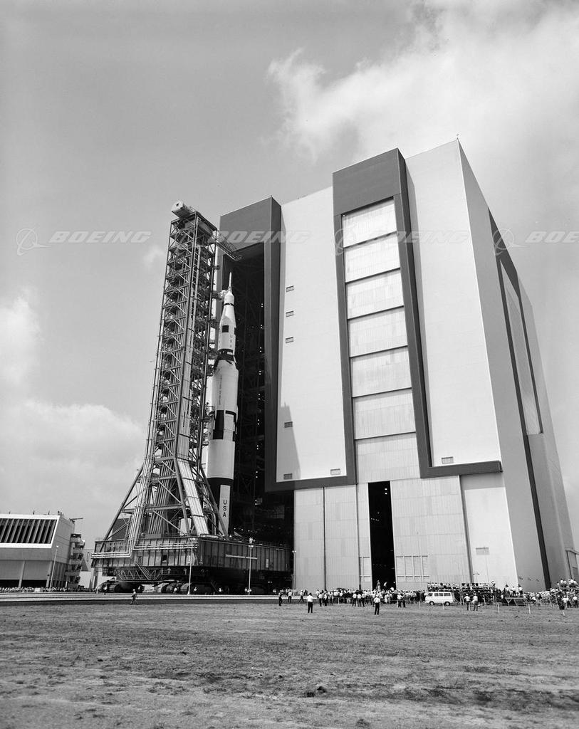 Boeing Images - Saturn V Rocket Emerges from Cape Kennedy Vehicle ...