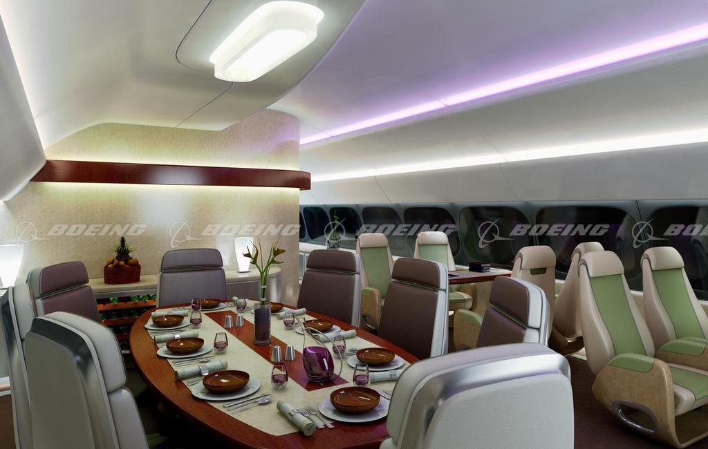Boeing Images - Boeing Business Jet - 787 Dreamliner Concept VIP Dining ...