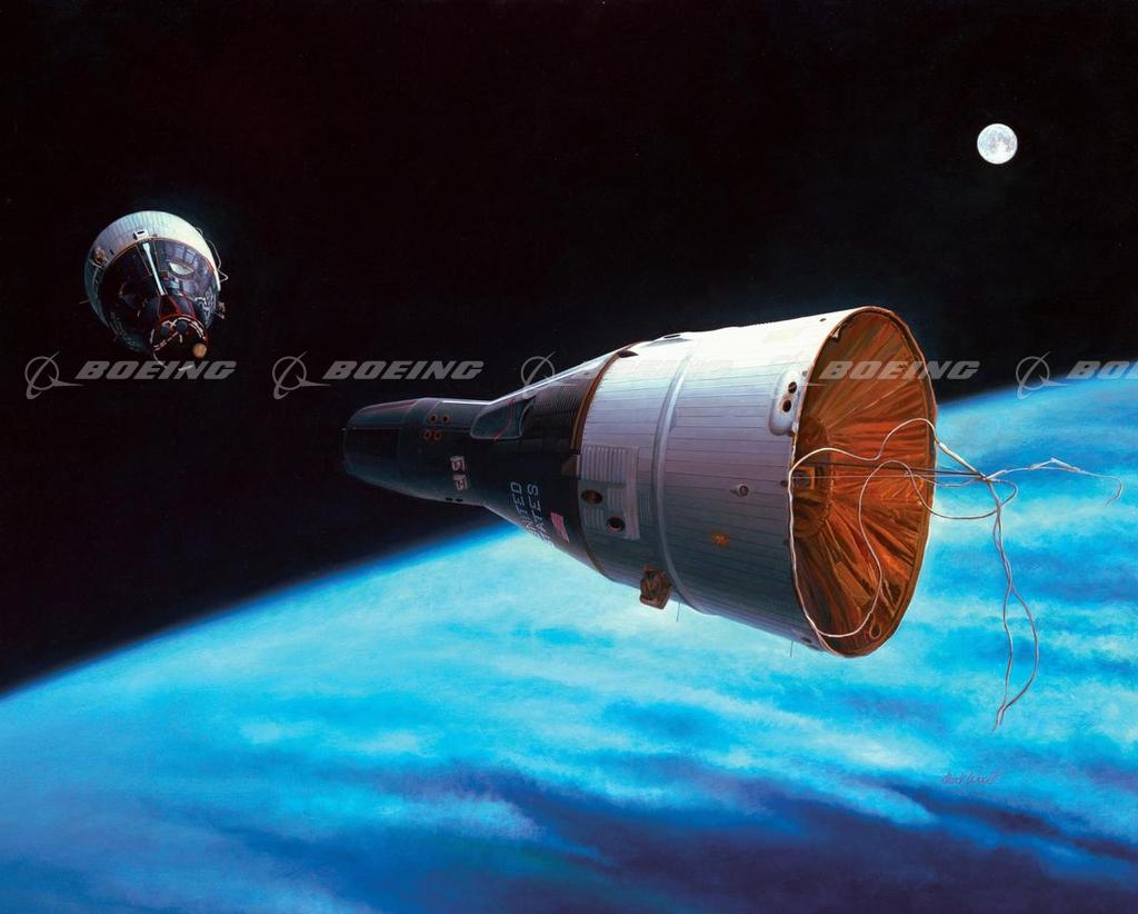 Boeing Images - Gemini Docking Manuever Practice