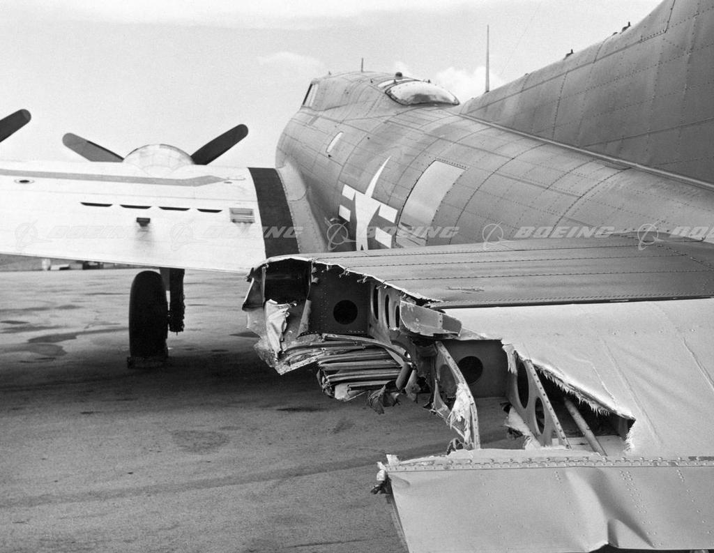 Boeing Images - QB-17 Flying Fortress Target Drone Hit in Bomarc Test