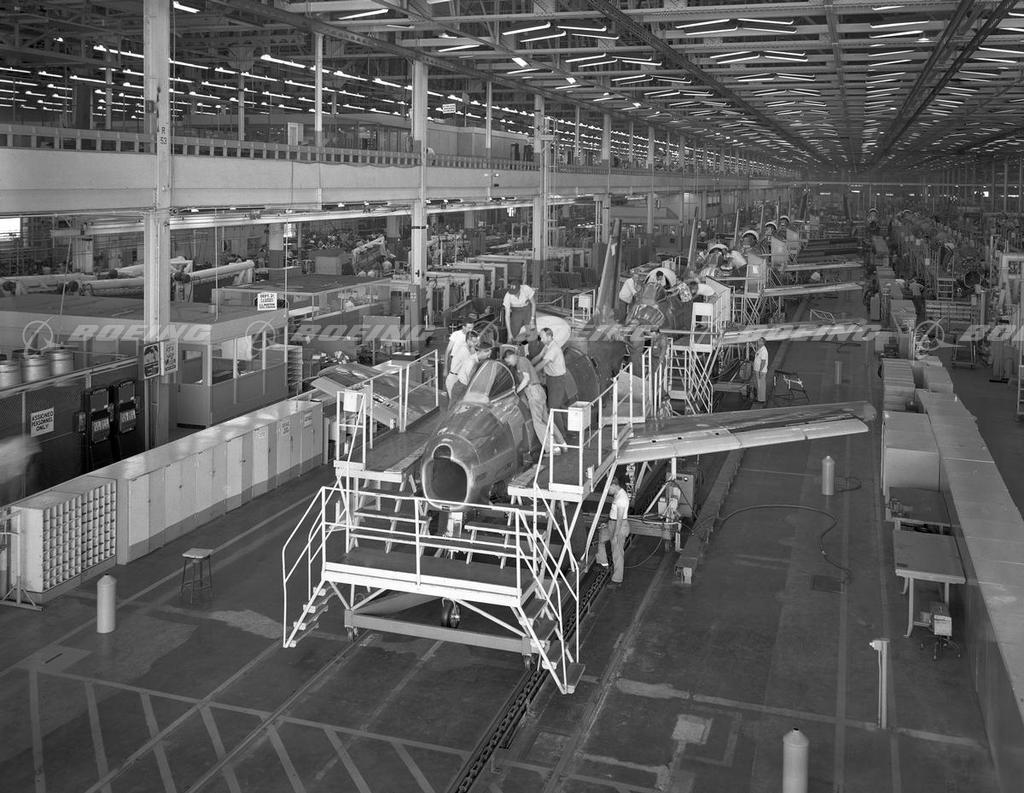 Boeing Images - FJ-3 Fury Assembly Line