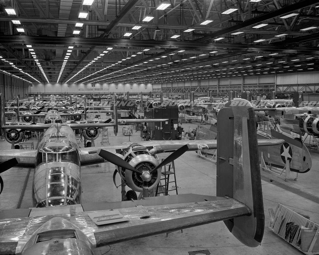 Boeing Images - B-25 Mitchell Assembly Line