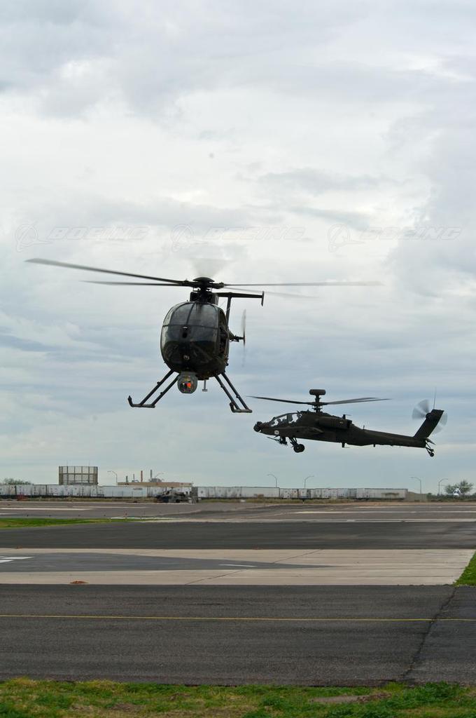 Boeing Images - MH-6 Little Bird UAV and AH-64D Apache Longbow Validate ...