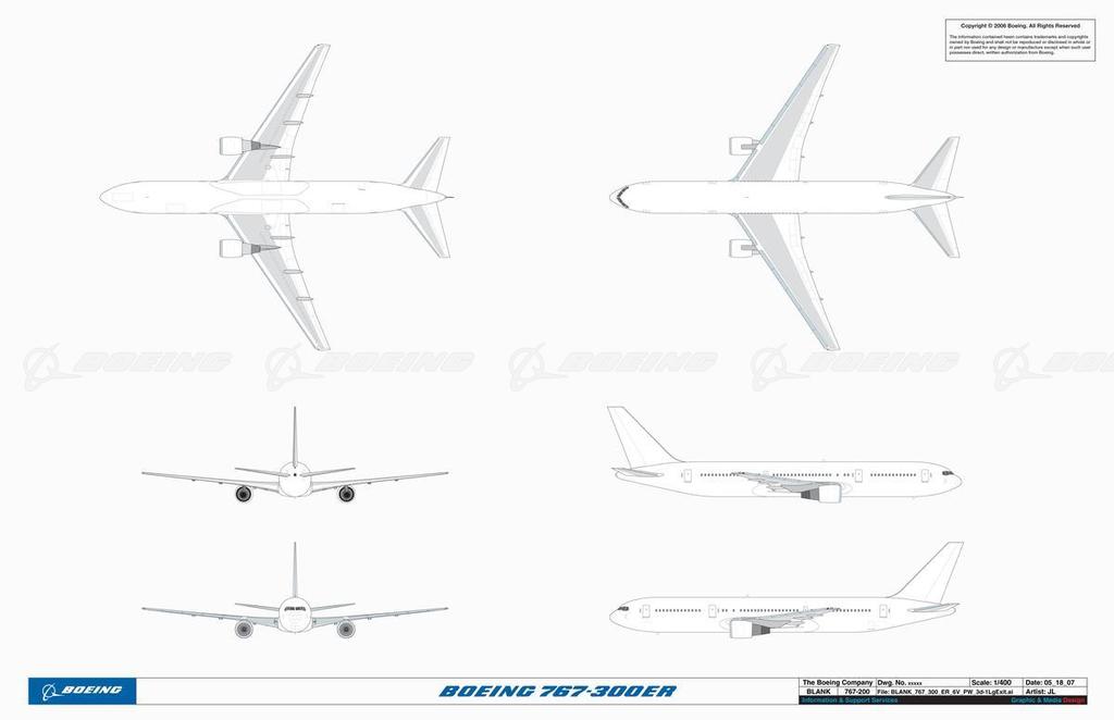 Boeing Images - 767-300ER Six View