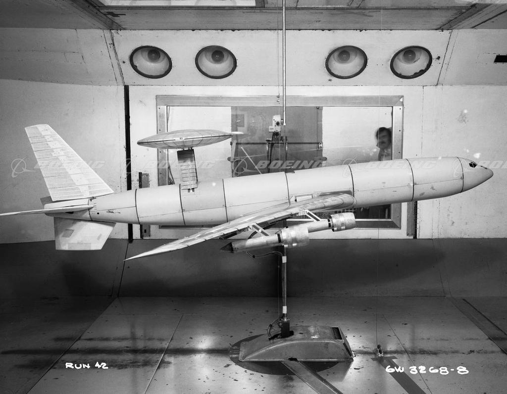 Boeing Images - E-3 AWACS Model in Wind Tunnel Tests at the University ...