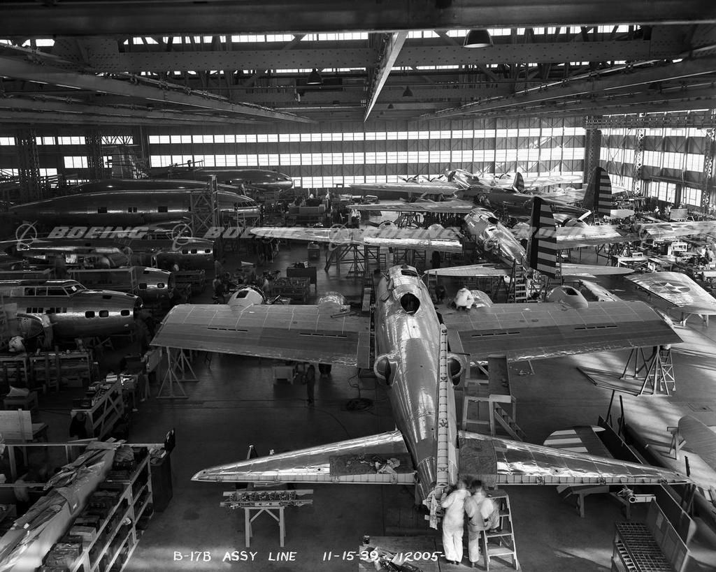 Boeing Images - B-17B Flying Fortress Assembly