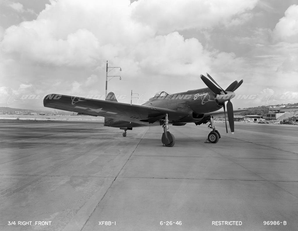 Boeing Images - XF8B-1 on Tarmac