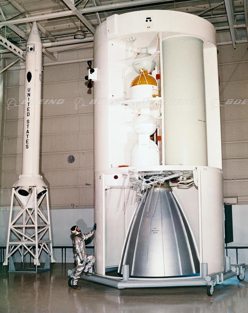 Boeing Images - Early Apollo Service Module Mockup