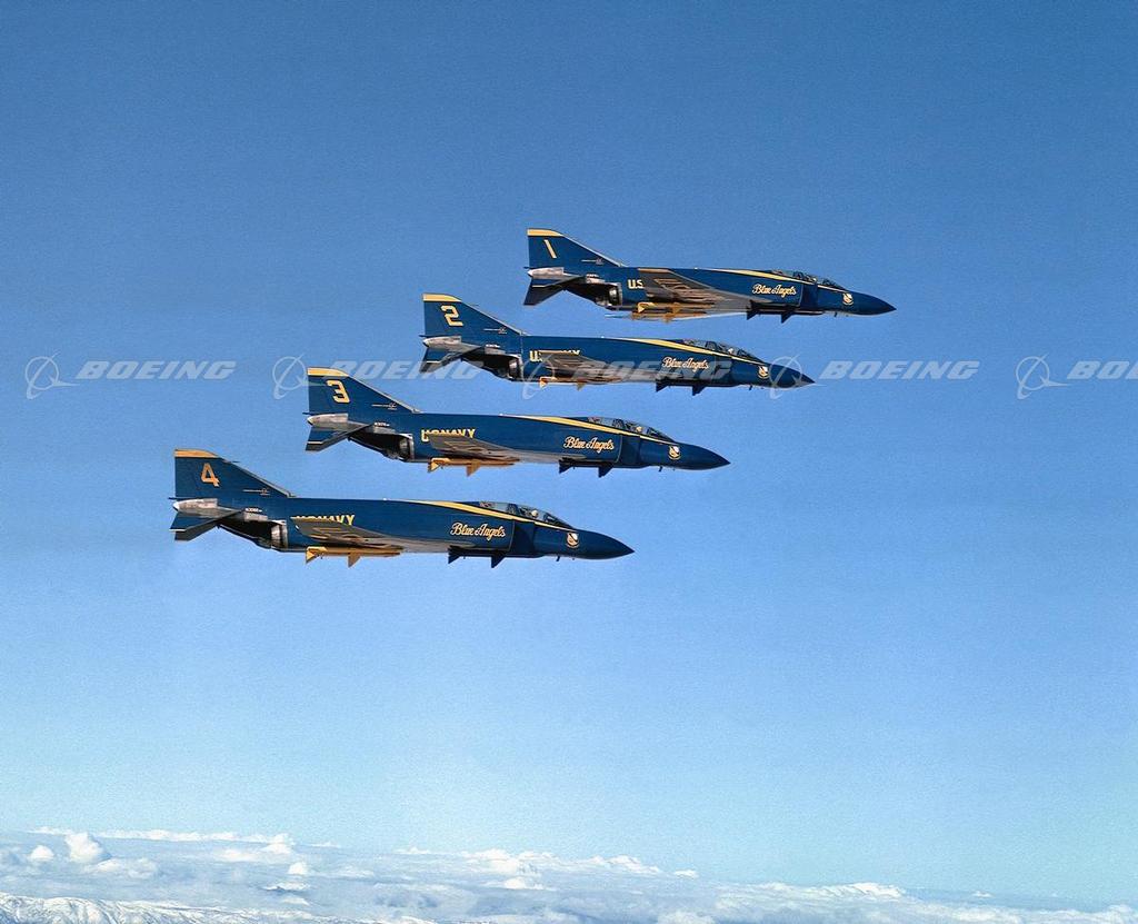 Boeing Images - F-4 Phantom II Blue Angels in Flight