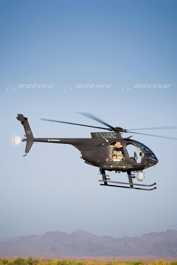 Boeing Images - MH-6 Little Bird in Unmanned Flight Test