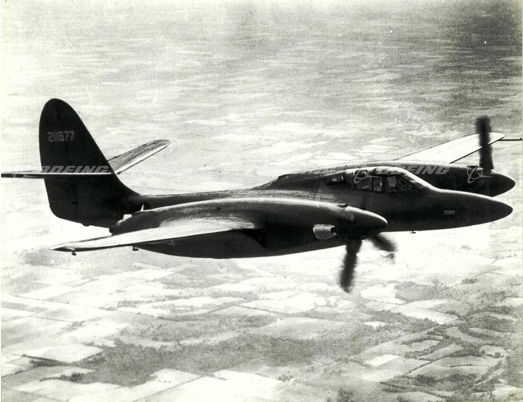 Boeing Images - McDonnell XP-67 Bat in Flight