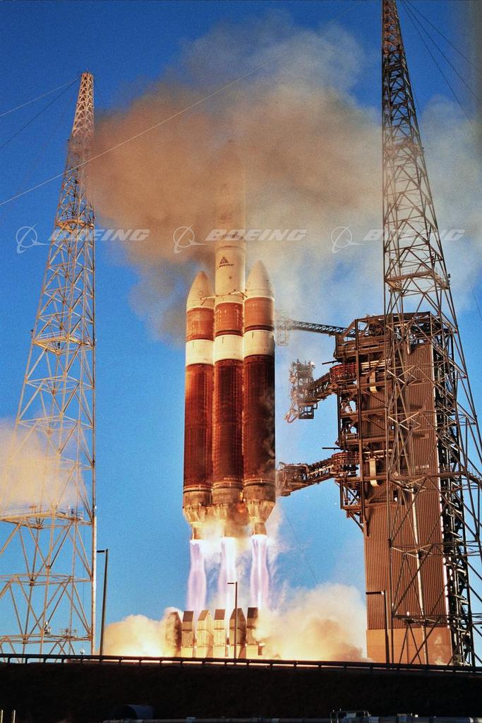 Boeing Images - First Launch of the Delta IV Heavy Booster