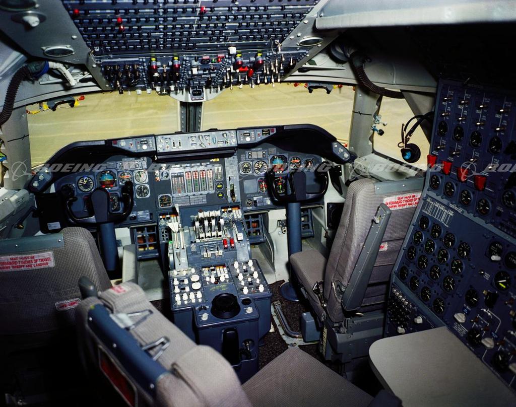 Boeing Images - 747 Flight Deck, circa 1970