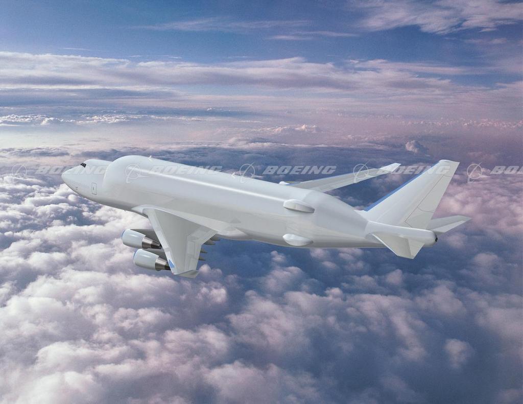 Boeing Images - Dreamlifter Large Cargo Freighter in Flight