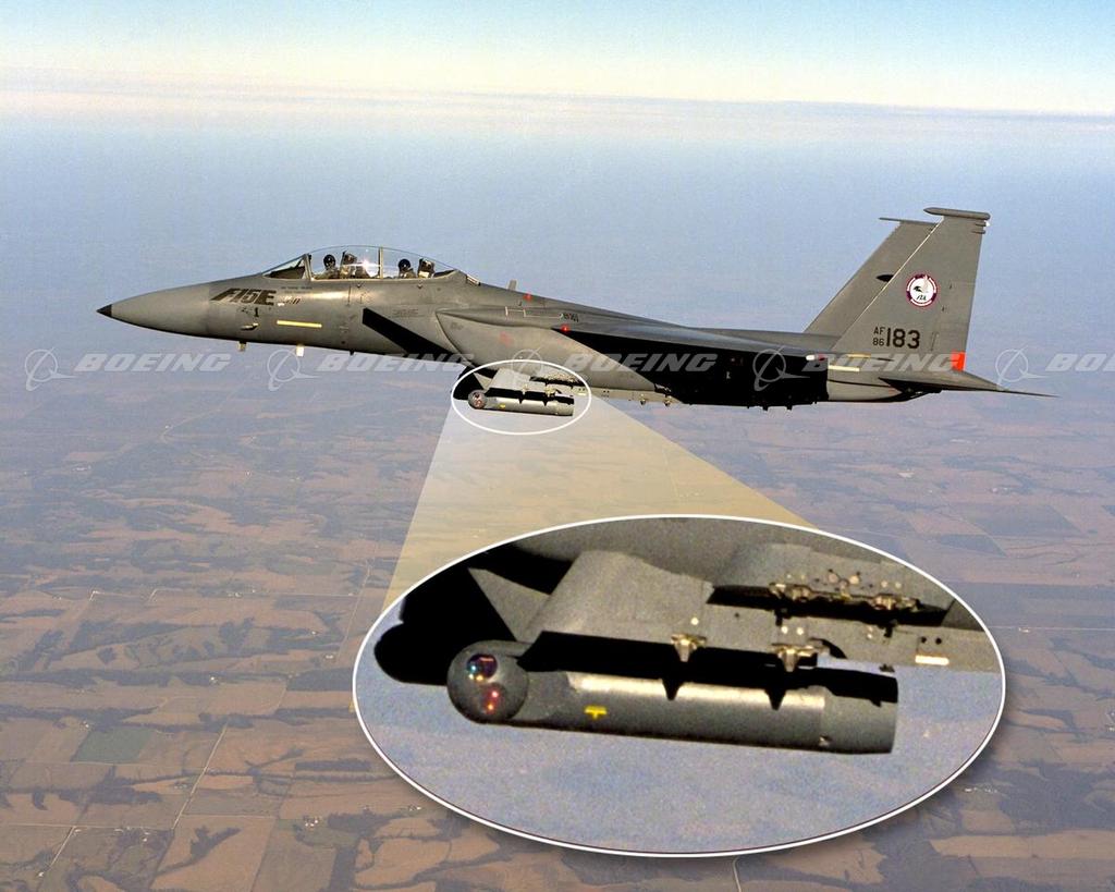 Boeing Images - F-15E1 Eagle in Flight with Litening II Pod