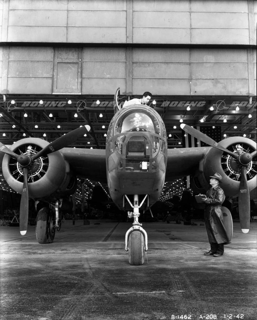 Boeing Images - Douglas A-20B Havoc Rolls out of Assembly