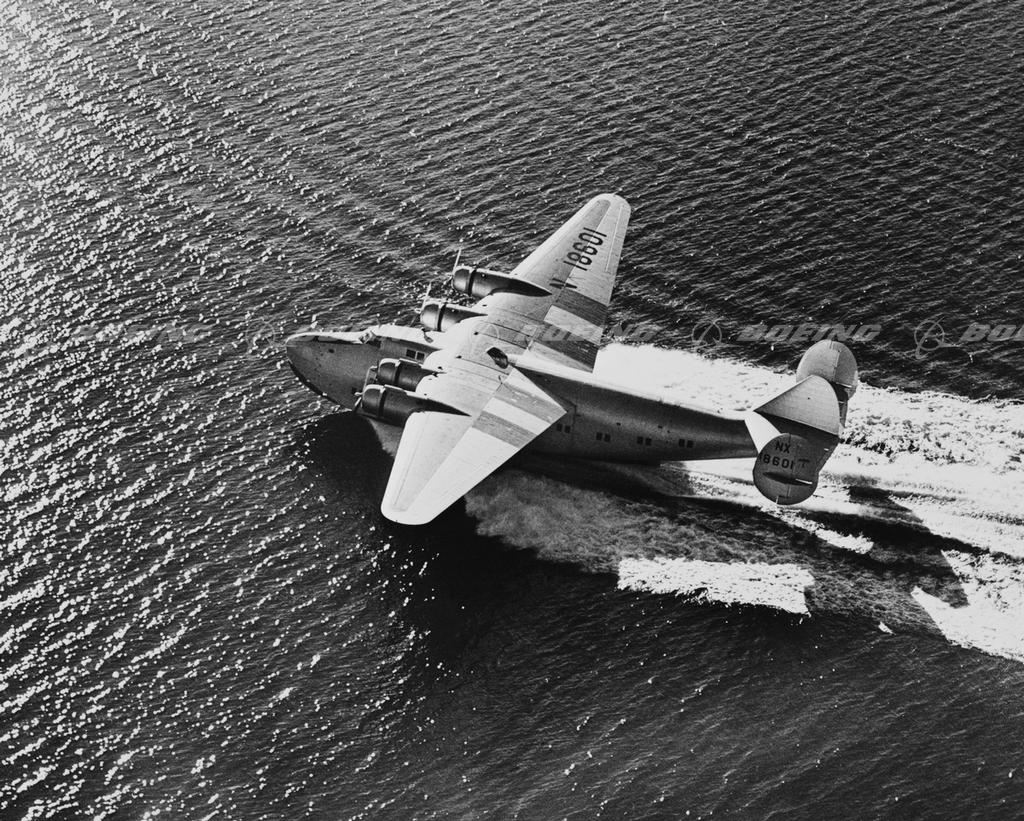 Boeing Images - Boeing 314 Clipper Gains Speed for Takeoff