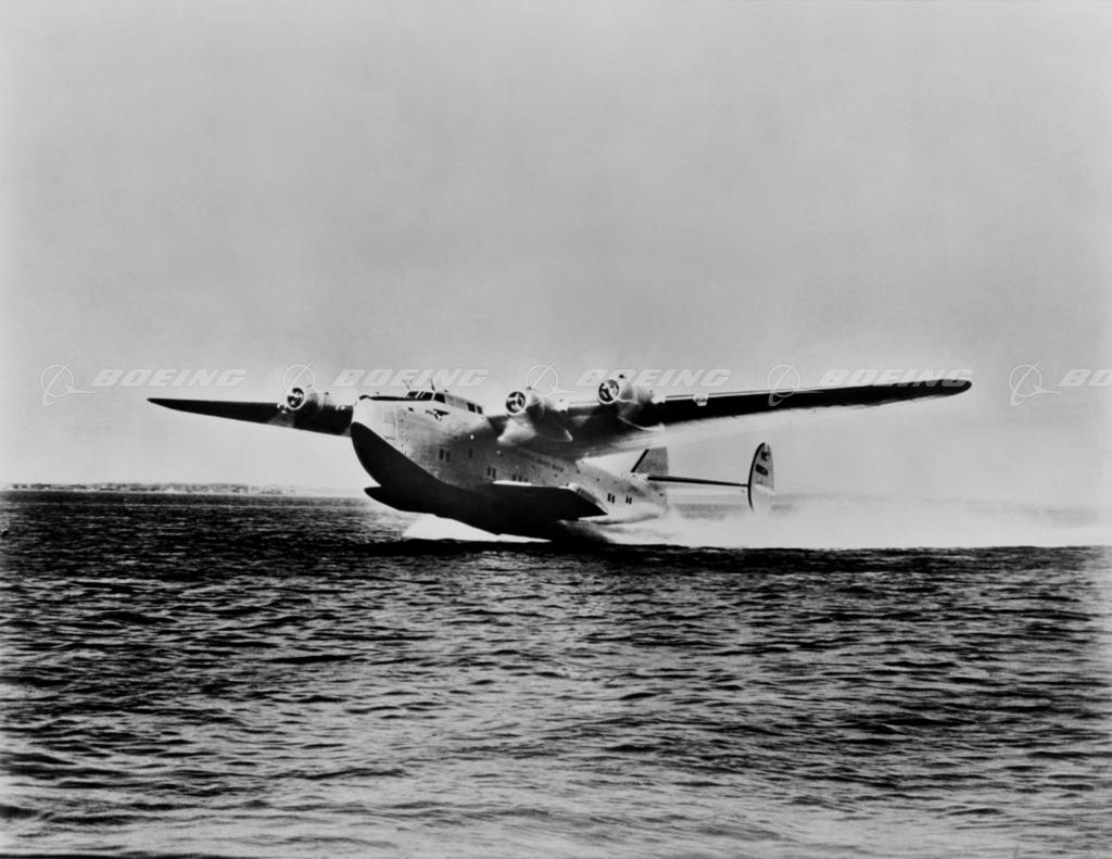 Boeing Images - The Boeing Clipper, Model 314, takes off from the water