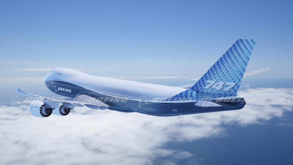 Boeing Images - 747-8F in flight