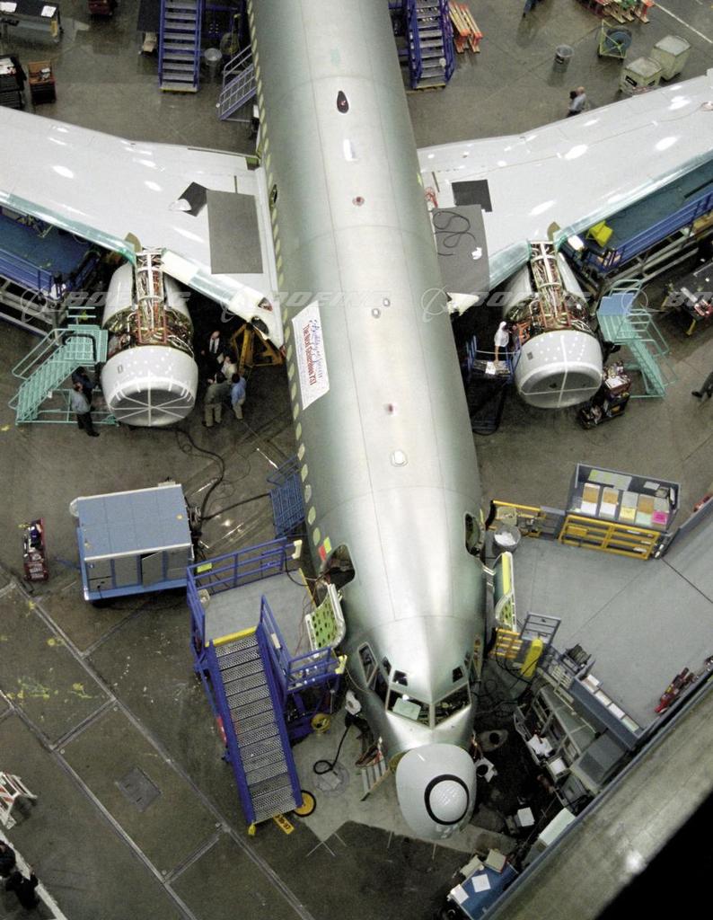 Boeing Images - First 737-700 in Assembly