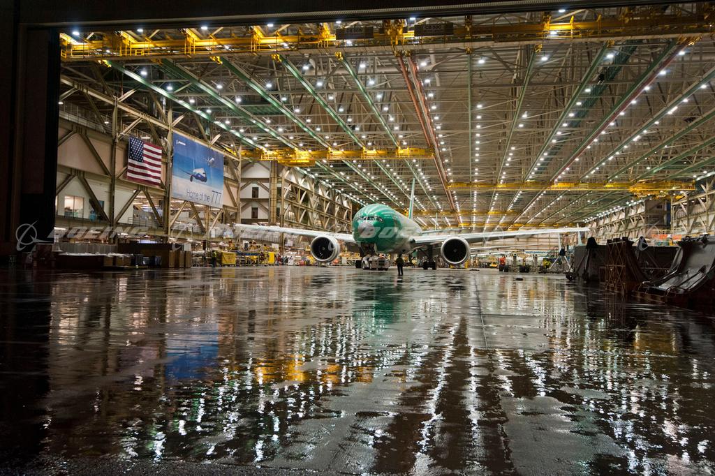 Boeing Images - Boeing 777 Freighter Rolling Out of Factory