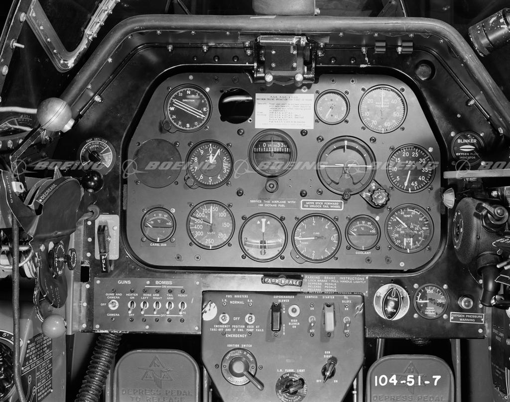 Boeing Images - P-51B Mustang Cockpit