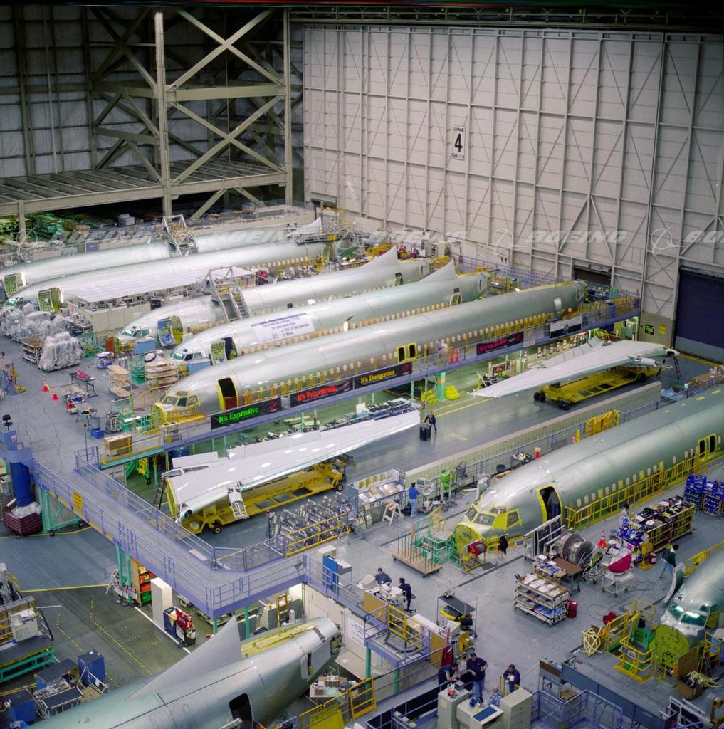 Boeing Images - Next-Generation 737-900 Fuselages at Renton Factory