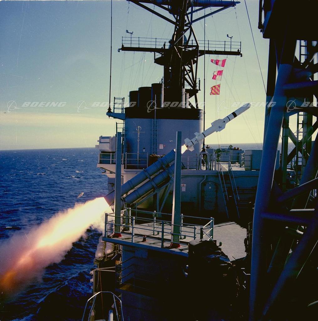 Boeing Images - Harpoon Launching from Ship