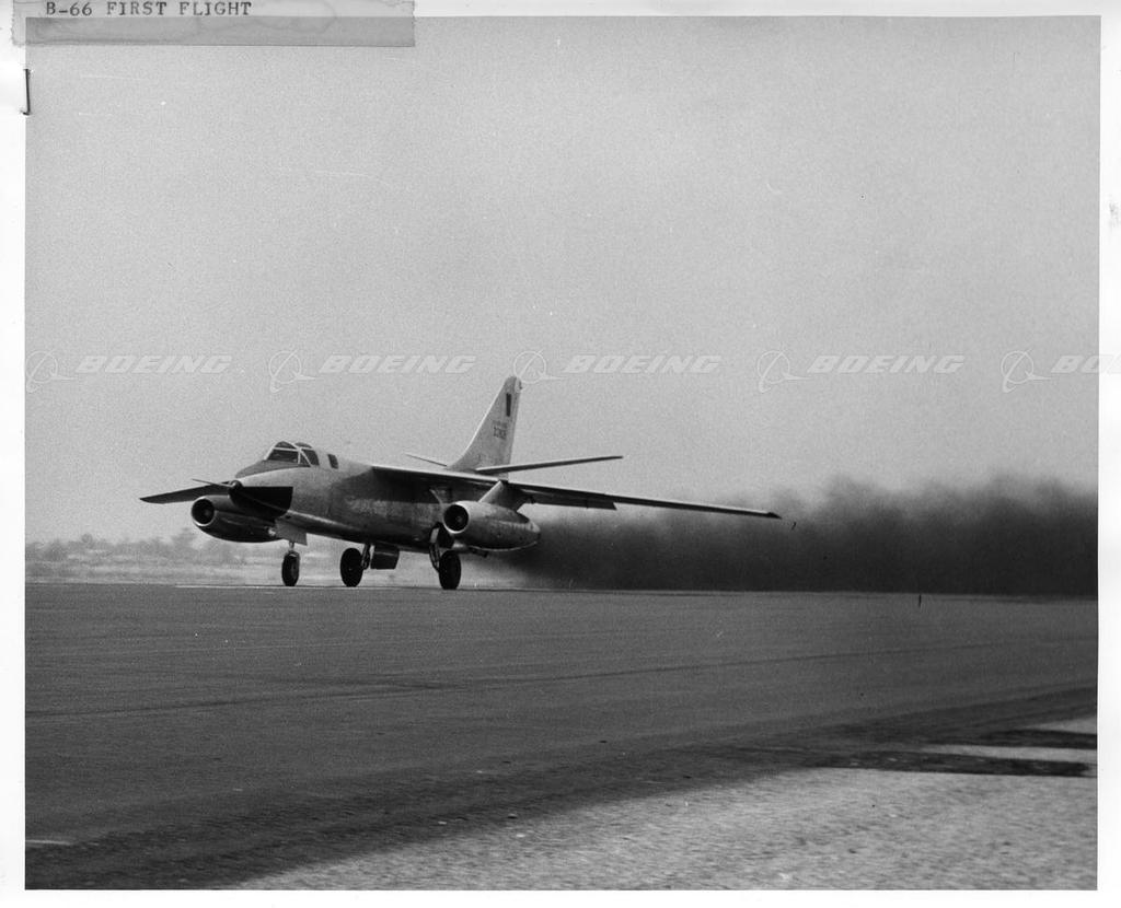 Boeing Images - B-66 Destroyer First Flight Take-off