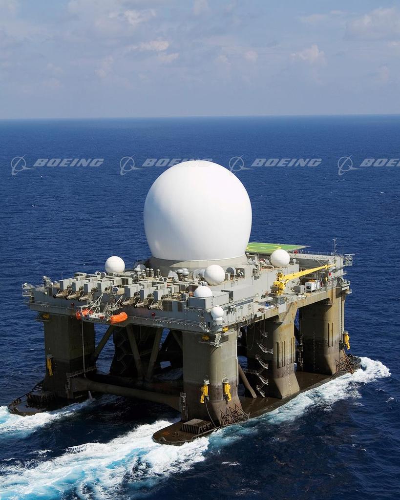 Boeing Images - Sea-Based X-Band Radar (SBX) Platform on Sea Trials in ...