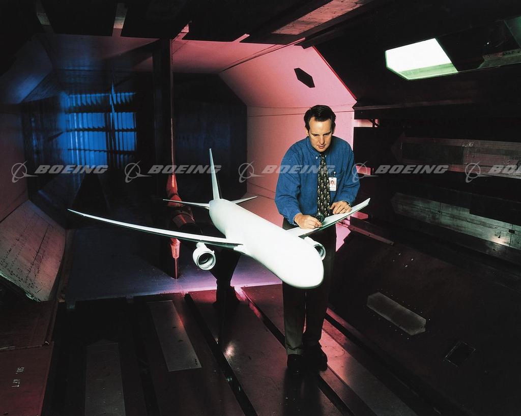 Boeing Images - Boeing 767-400ER in Wind Tunnel Testing