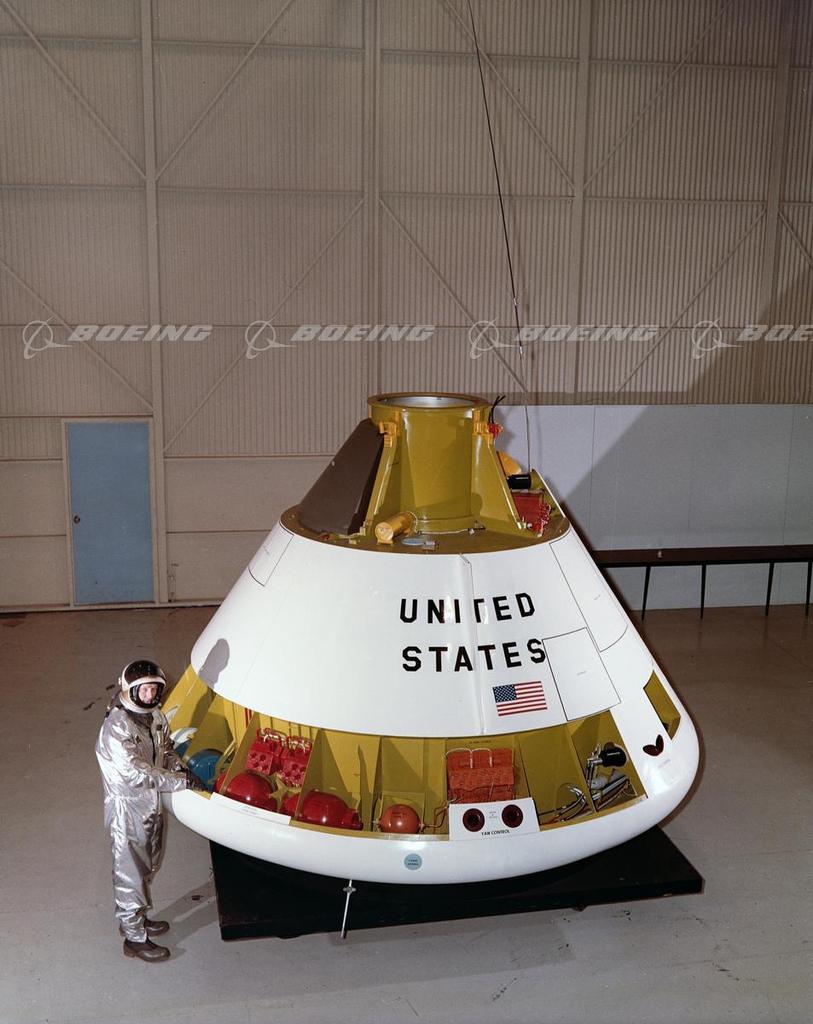 Boeing Images - Early Apollo Command Module Mockup