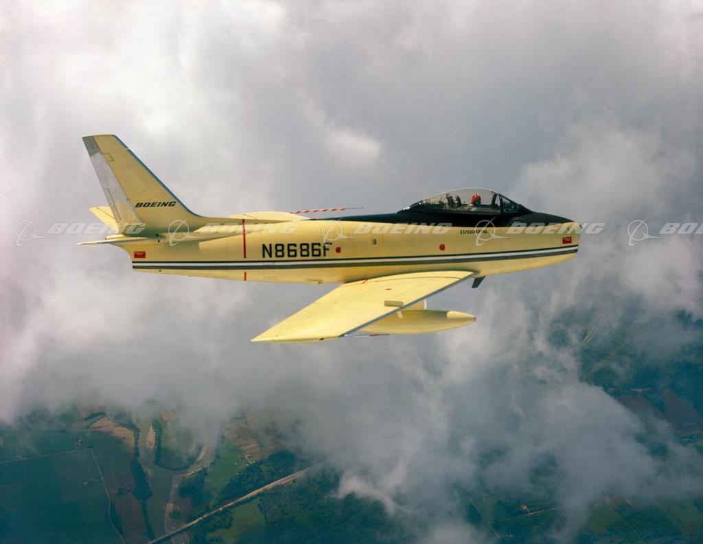 Boeing Images - Boeing Flight Test Chase Plane, a North American F-86F