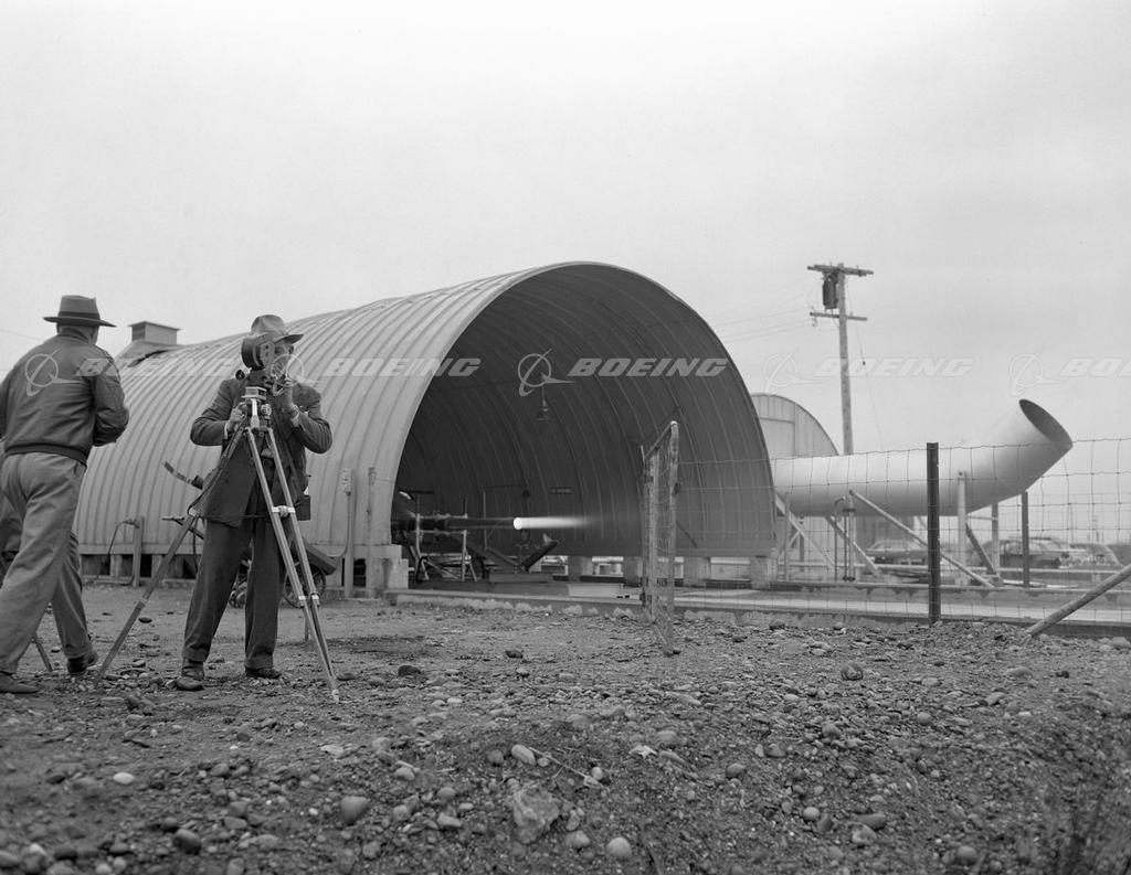 Boeing Images - Ramjet Test at Boeing Propulsion Laboratory