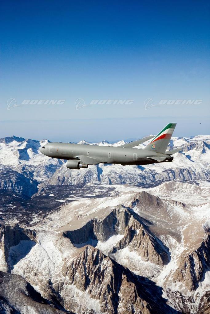 Boeing Images - Italian Air Force 767 Tanker in Flight