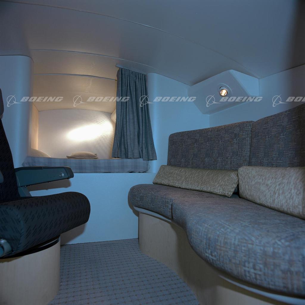 Boeing Images - 777 Overhead Pilot's Rest Compartment Mock-Up