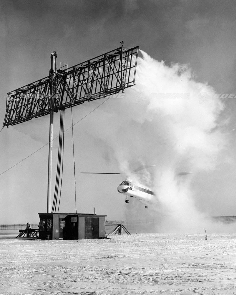 Boeing Images - Vertol 107, CH-46 Chinook Prototype, Undergoing Rotor ...
