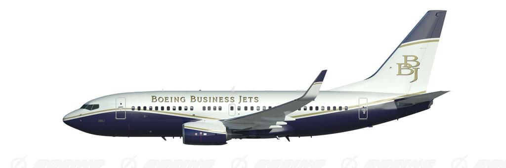 Boeing Images - BBJ Standard View Illustration
