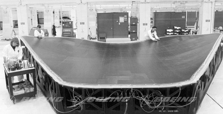 Boeing Images - X-32 Thermoplastic Wing Skin