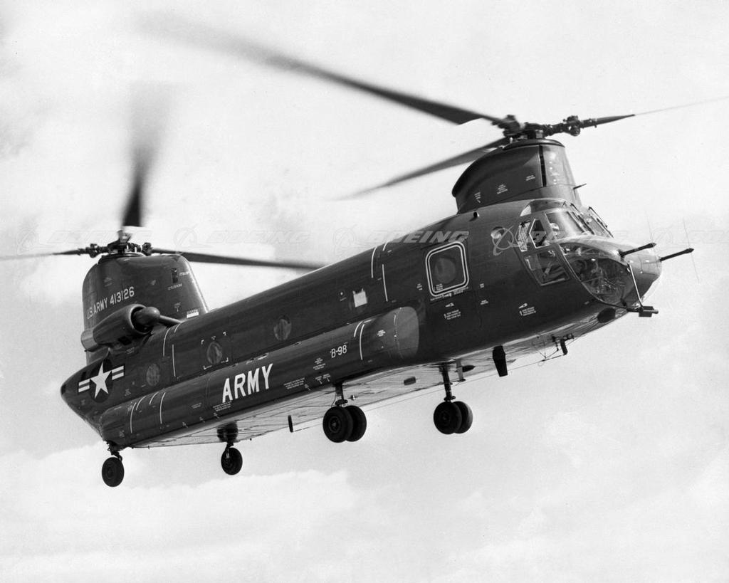 Boeing Images - CH-47A Chinook Helicopter in Flight