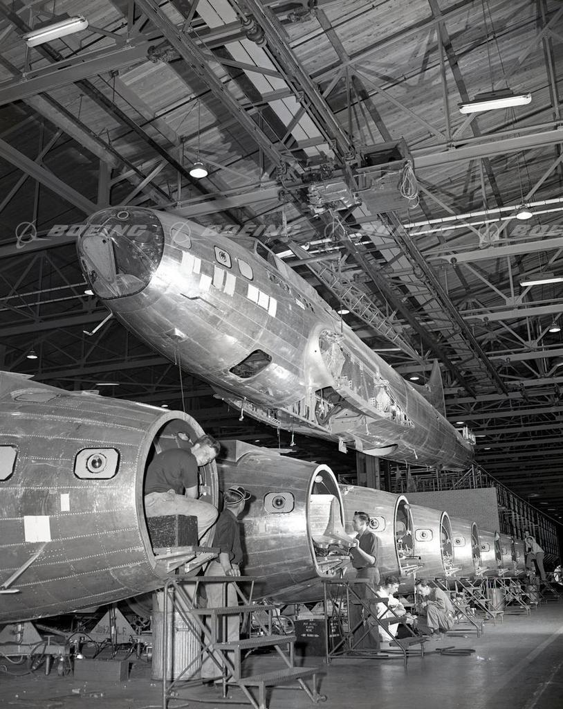 Boeing Images - B-17 Assembly Line