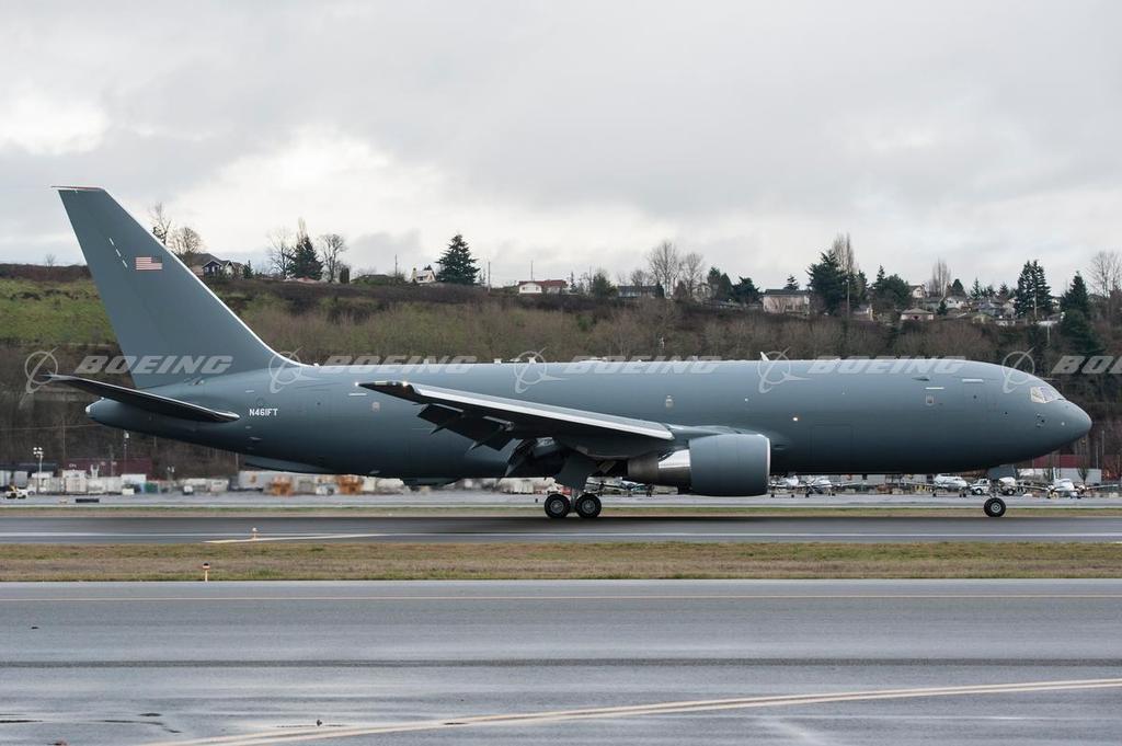 Boeing Images - 767-2C First Flight On Runway at Boeing Field
