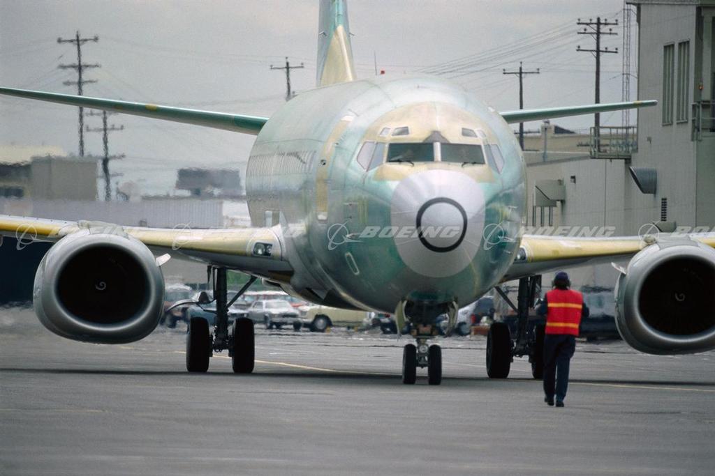 Boeing Images - Unpainted 737-500 on Ground