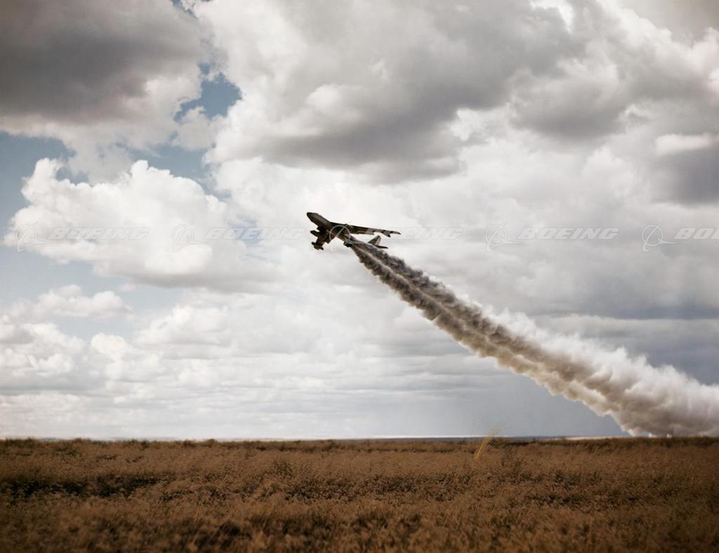 Boeing Images - B-47 Stratojet Using Jet-Assisted Takeoff (JATO)