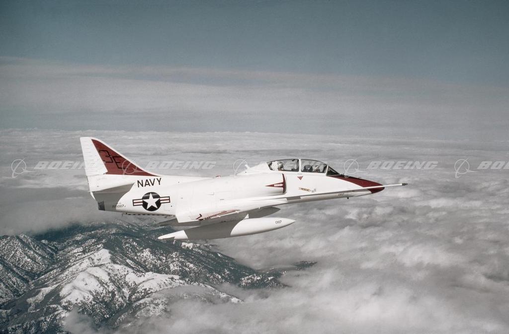 Boeing Images - TA-4J Skyhawk Above the Mountains