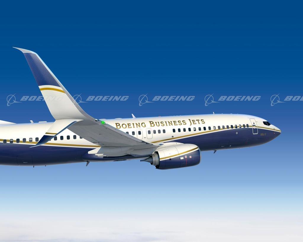 Boeing Images - Split Scimitar Winglets for BBJ Family