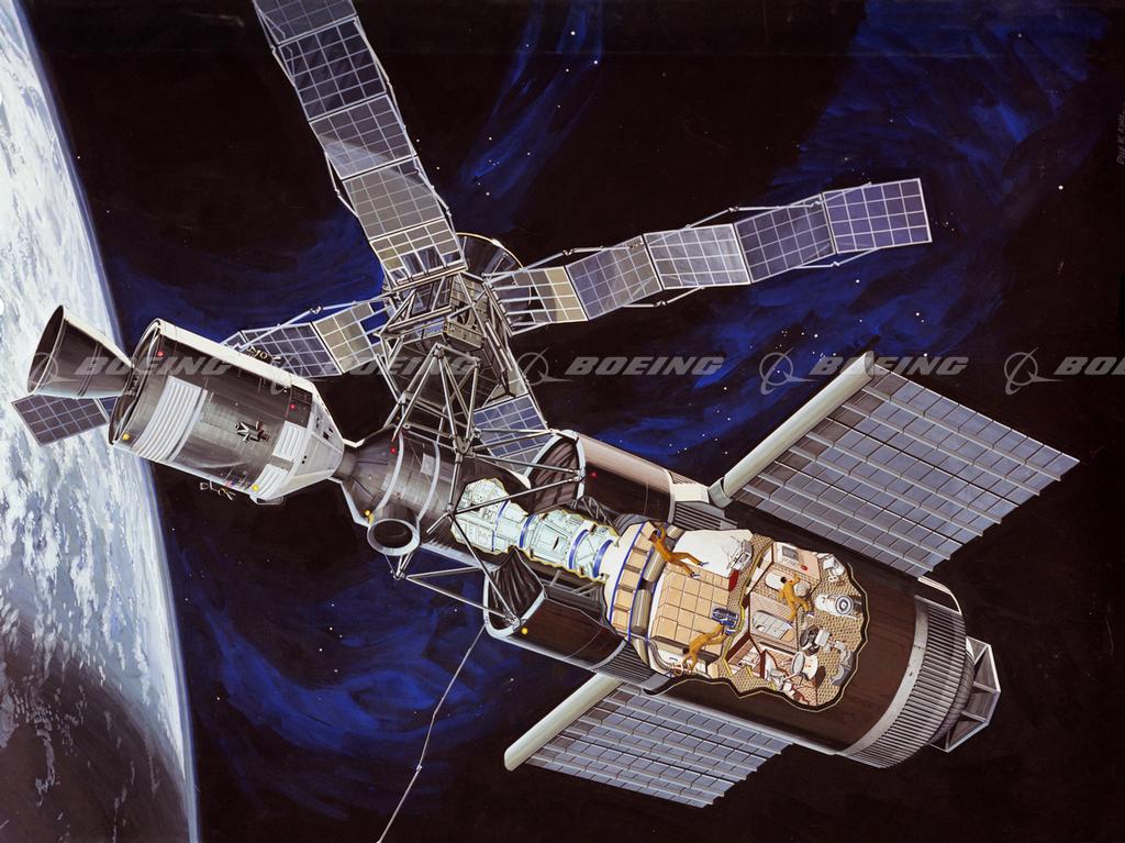 Boeing Images - Skylab Space Station in Orbit