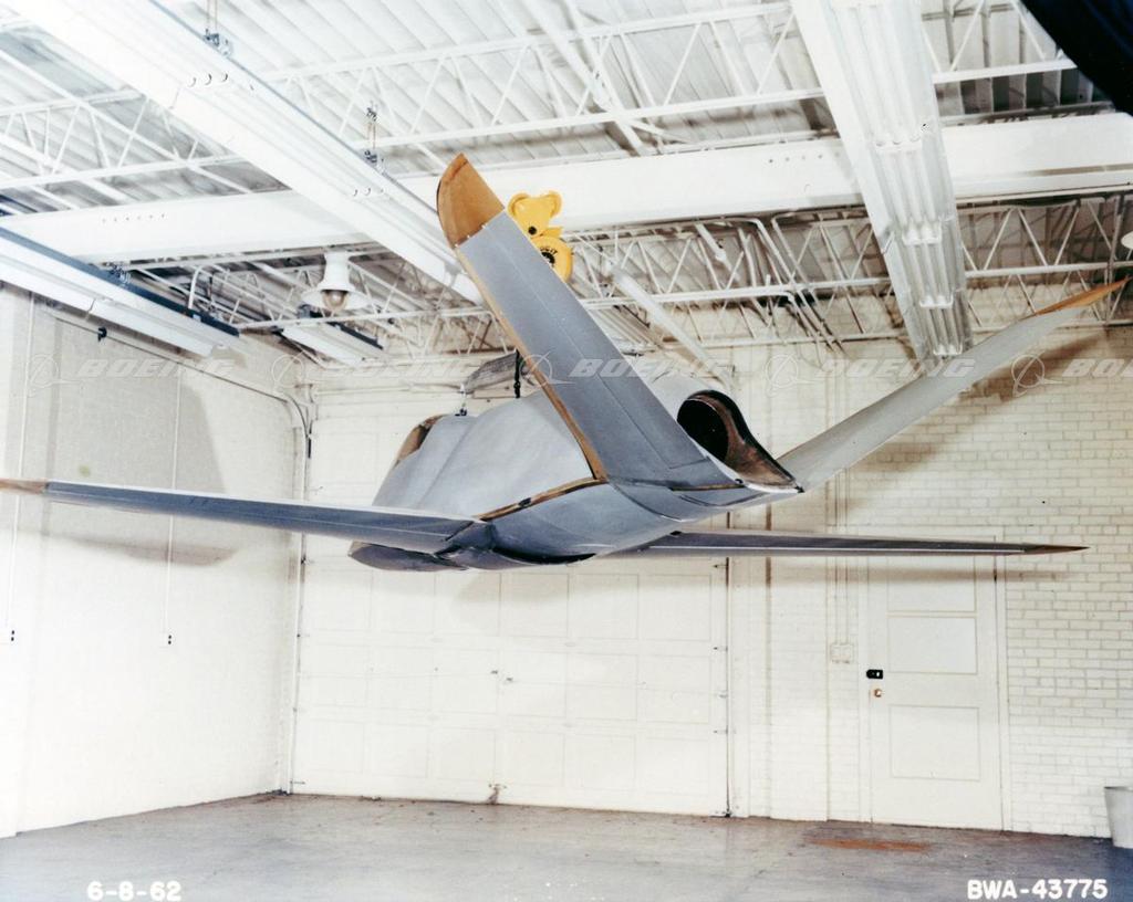 Boeing Images - Boeing Model 853-21 Quiet Bird in Test Lab, Left Rear View