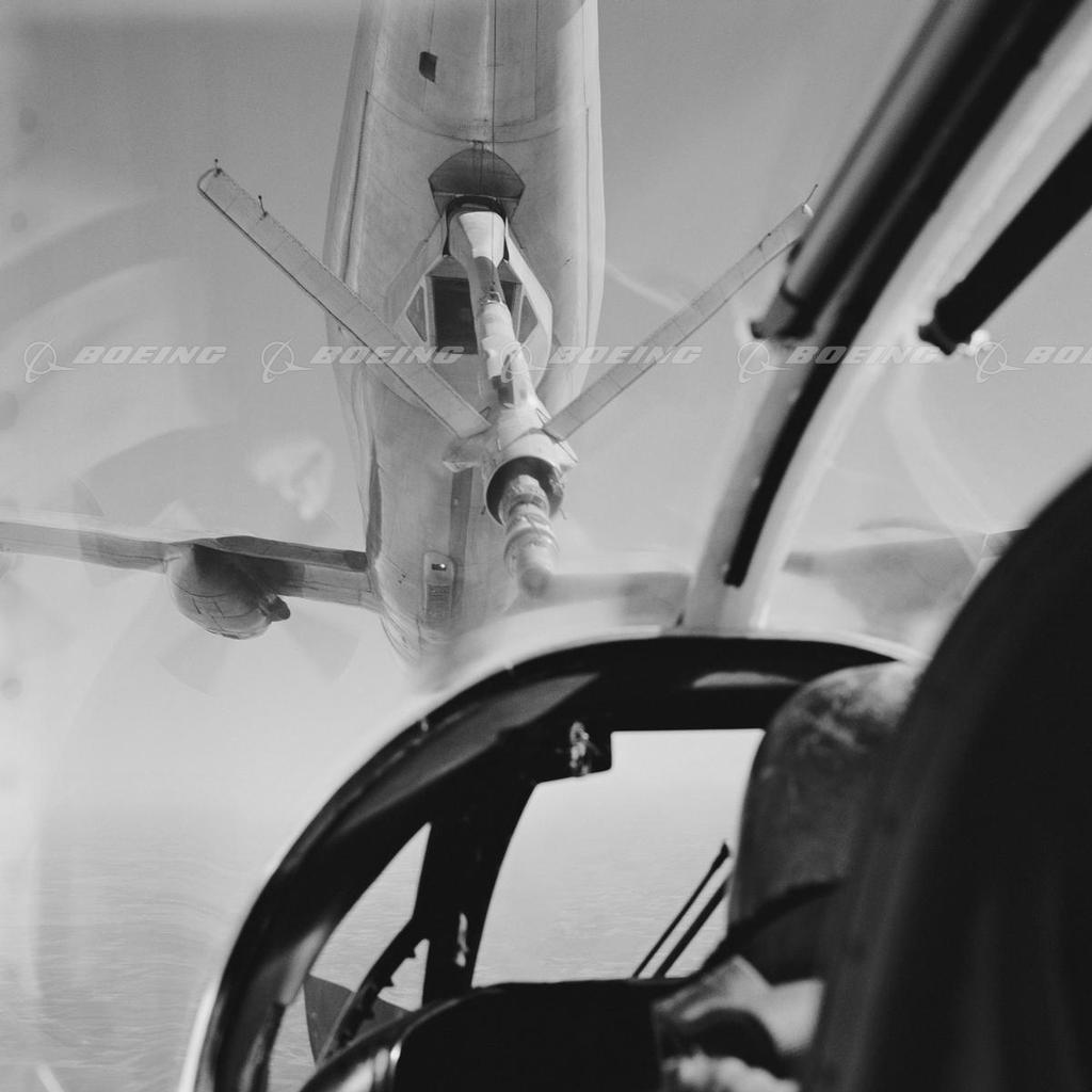 Boeing Images - KC-97 Stratofreighter's Cockpit During Aerial Refueling