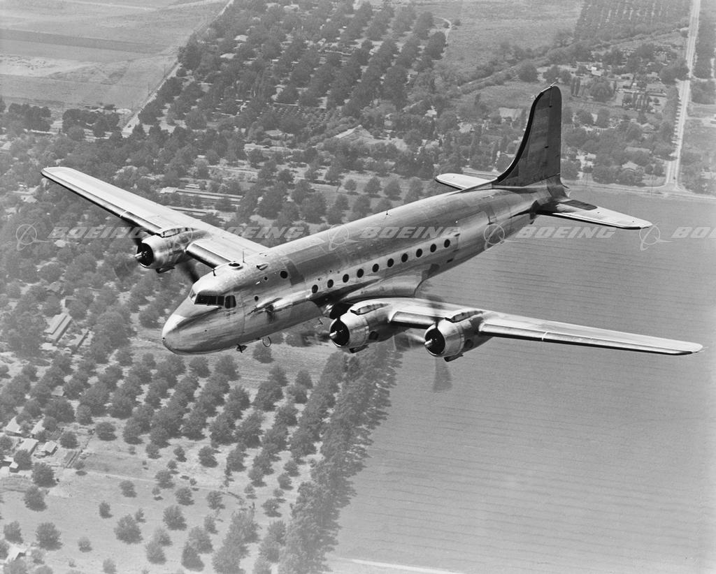 Boeing Images - DC-4 in Flight